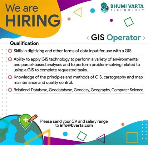 Lowongan Pekerjaan Bhumi Varta Technology Gis Operator Sig Ugm