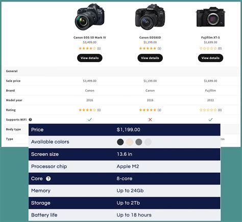5 best product specification table creator apps for shopify hura tips