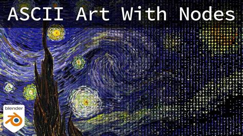 Turn Anything Into Ascii Art With Shader Nodes Blender 292 Youtube