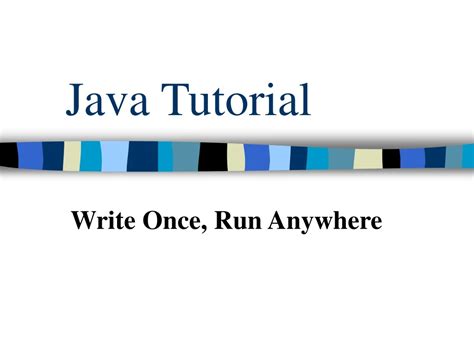 ppt java tutorial powerpoint presentation free download id 8922636