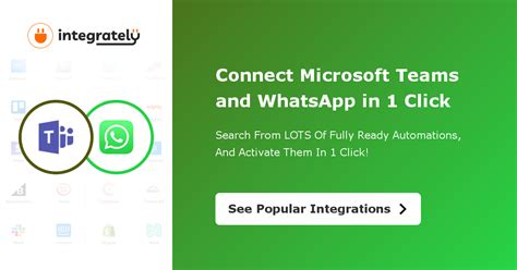 Connect Microsoft Teams And Whatsapp Integrations 3 Integrations ️