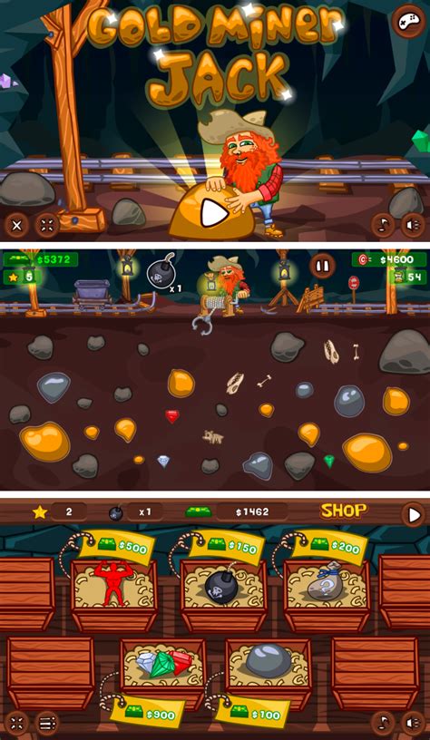 Gold Miner Jack Html5 Game 20 Levels Mobile Version Construct 3