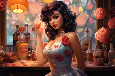Make Pin Up Character Illustration By Riyajij Fiverr
