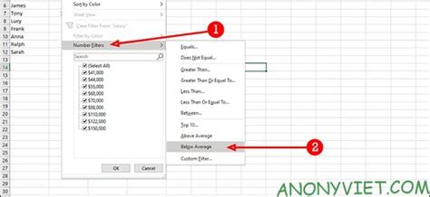 How To Sort And Filter Data In Excel AnonyViet English Version