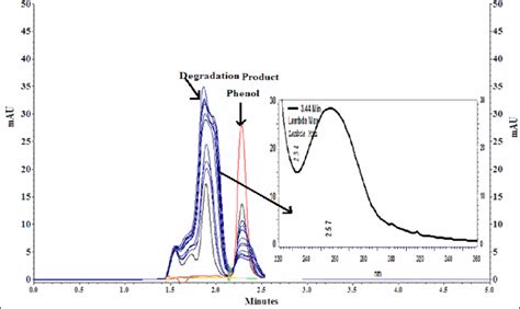 Hplc Dad Chromatogram Showing Uv Spectra Of Degradation Peak That Download Scientific Diagram