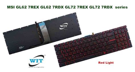 Laptop Internal Keyboard Or Keypad For Msi Ge72 Ge62 Ws60 Gs60 Gs70 Gt72 Gp62 Gp72 Ge72 Pe60