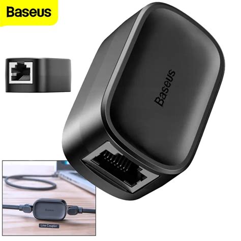 Baseus High Speed Network Splitter Adapter Line Coupler RJ M Stable Transmission Fast Speed