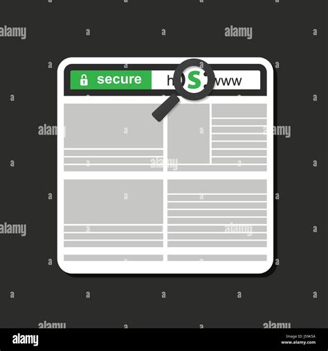 Protocol Safe And Secure Web Browsing Stock Vector Image And Art Alamy