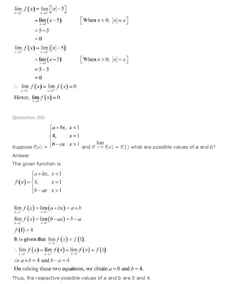 Maths Ch 13 Limits And Derivatives Class 11 Ncert Solutions