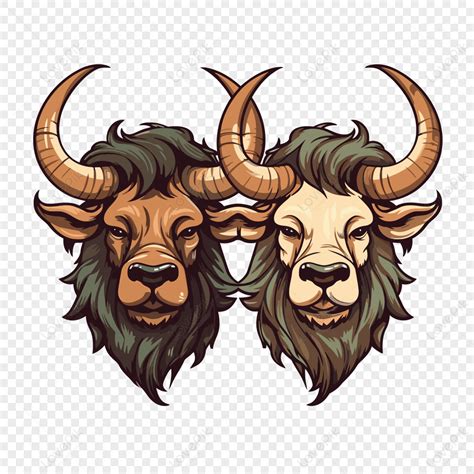황소 뿔 벡터상표클립 아트만화 Png 일러스트 무료 다운로드 Lovepik