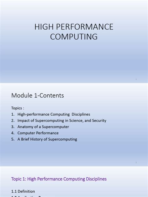 module 1 topic 1 pdf supercomputer multi core processor