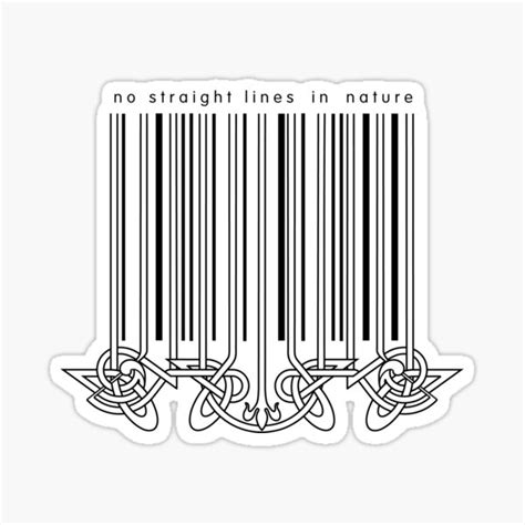 No Straight Lines In Nature Sticker By Burrowsimages Redbubble