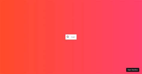 Social Login React Codesandbox
