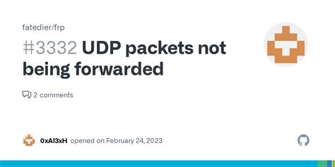 udp packets not being forwarded · issue 3332 · fatedier frp · github