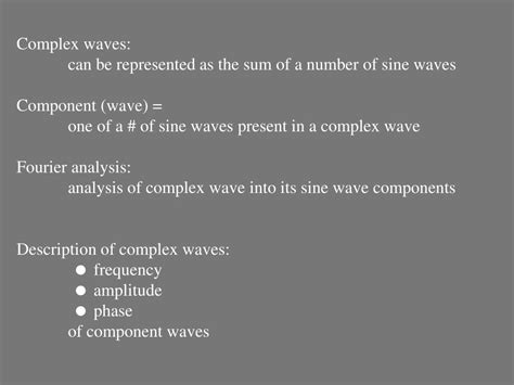 Ppt Basic Acoustics Simple And Complex Waves Powerpoint Presentation