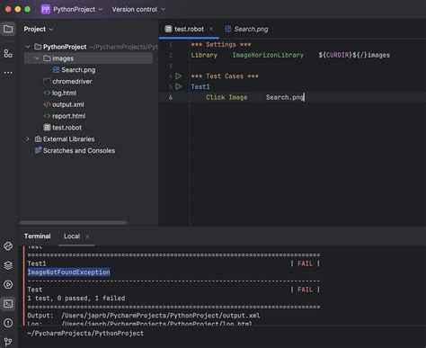 Imagehorizonlibrary Libraries Robot Framework