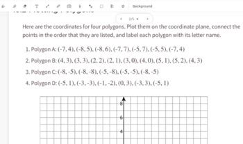 Classkick U L Shapes On A Coordinate Plane Grade Open Up Resources