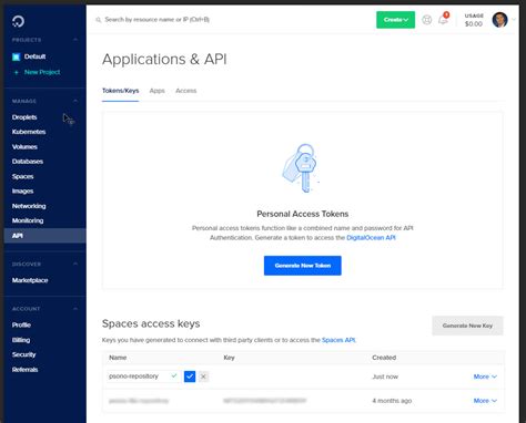 Setup Digital Ocean Spaces As File Repository Psono Documentation