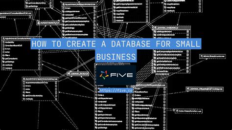 How To Create A Database For Small Business Five