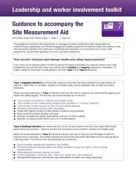 Leadership And Worker Involvement Toolkit Pdf Occupational Safety And Health Risk