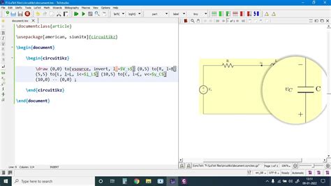Circuit Diagram In Latex Latex Tikz Overleaf Beginners Resistor Variable Transmission Left