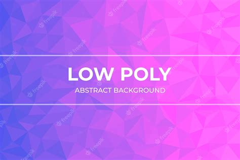 Premium Vector Abstract Low Poly Background With Polygonal Shapes Of Triangles