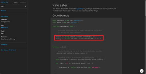 Raycaster S Code Example The Normalized Result Is Wrong Issue 23115