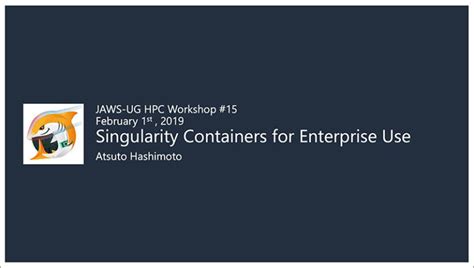 Singularity Containers For Enterprise Use Pacific Teck Limited