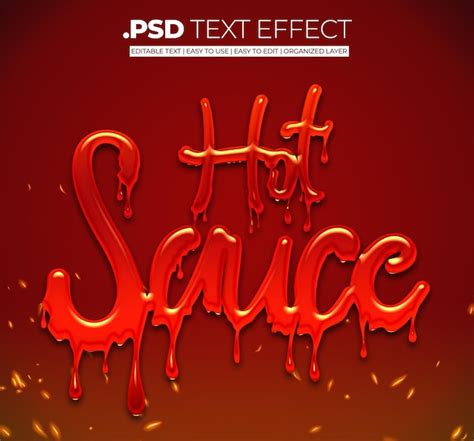 Sauce Text Effect Psd High Quality Free Psd Templates For Download