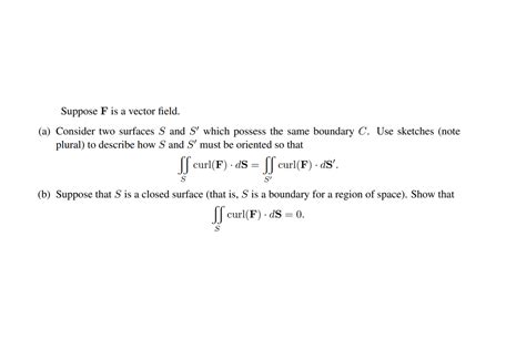 Suppose F Is A Vector Field A Consider Two Chegg Com