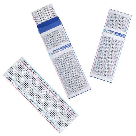 3pcs Breadboard 830 Point Solderless Prototype Pcb Board Kit For Arduino Proto