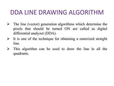 Dda Line Drawing Algorithmpptx
