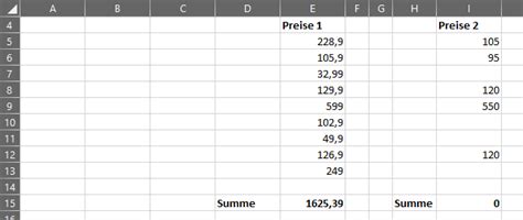 excel summieren eine spalte mit bedingungen warum funktioniert meine