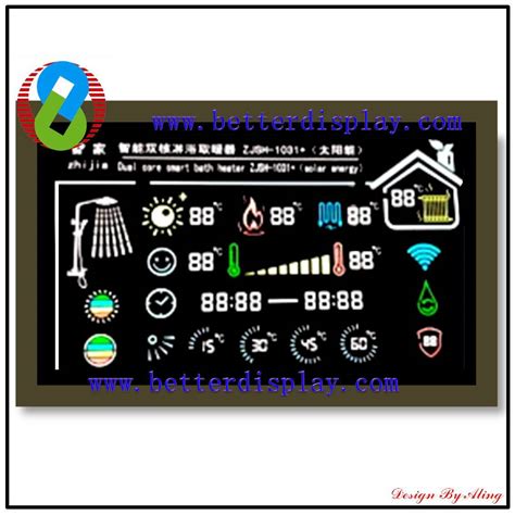 better va lcd customized water heater lcd screen china lcd display and lcd module price