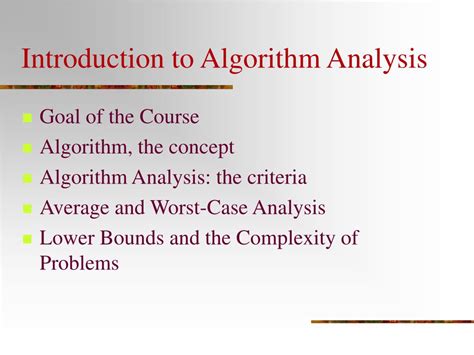 Ppt Introduction To Algorithm Analysis Powerpoint Presentation Free Download Id1767953