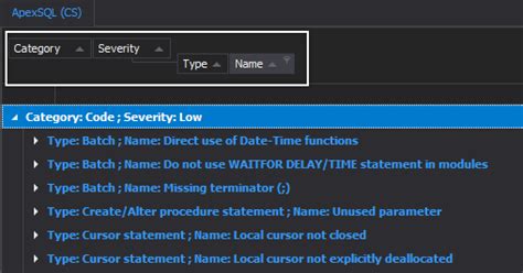 Customizing Rulebase And Resultset Grids For Grouping Filtering