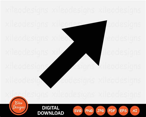 Top Right Arrow Icon Svg Northeast Point Pointing Exit Traffic Road Sign Symbol Cricut Clipart