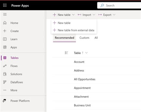 Connect To External Data With Dataverse Virtual Tables Sharepoint Lessons