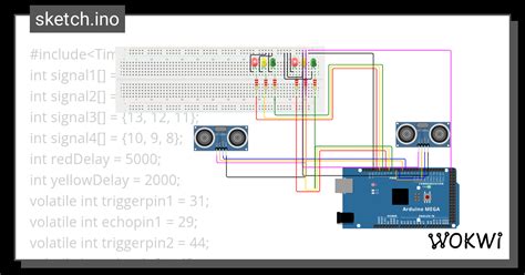 Traffic Management Copy 2 Wokwi Esp32 Stm32 Arduino Simulator