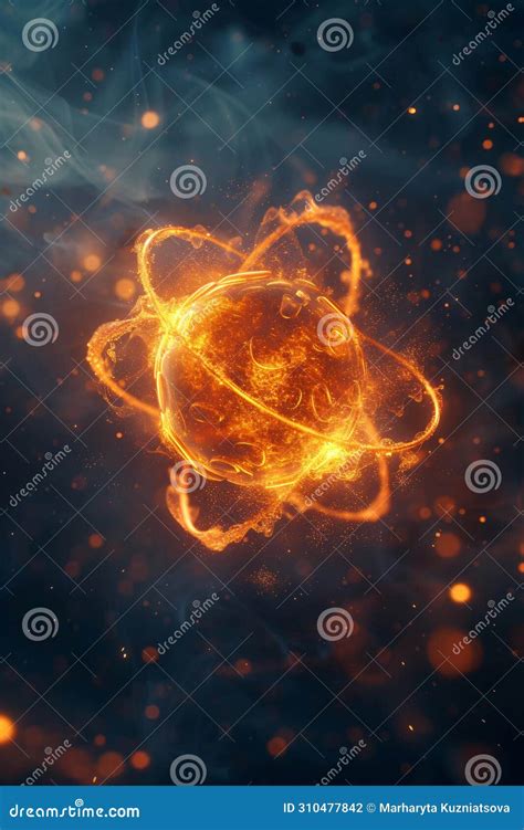 Atomic Nuclear Model Nanostructured Core The Nucleus Of An Atom