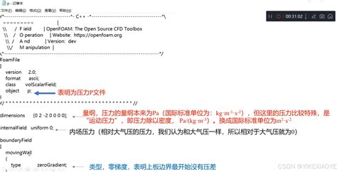 田东 Openfoam基础入门2学习笔记openfoam边界条件 Csdn博客
