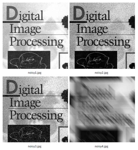 Topic Matlab Image Processing Given A Noisy Image