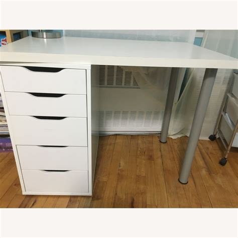 Ikea White Desk With Drawers Aptdeco