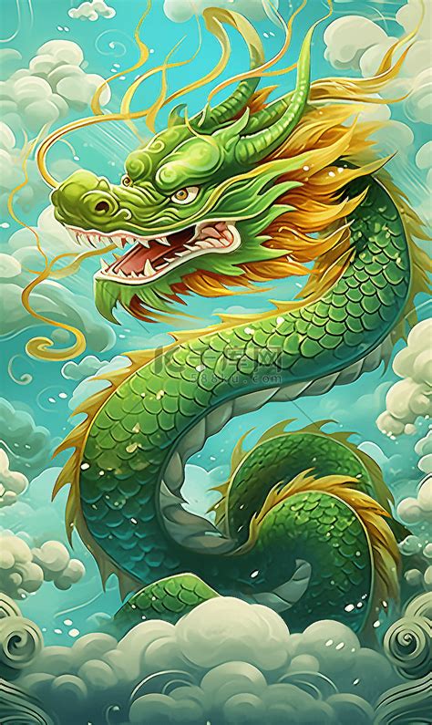 龙年东方青龙龙年插画图片 千库网
