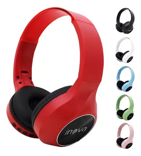 Fone De Ouvido Headphone Bluetooth Sem Fio Articulado Cor Vermelho Mercadolivre