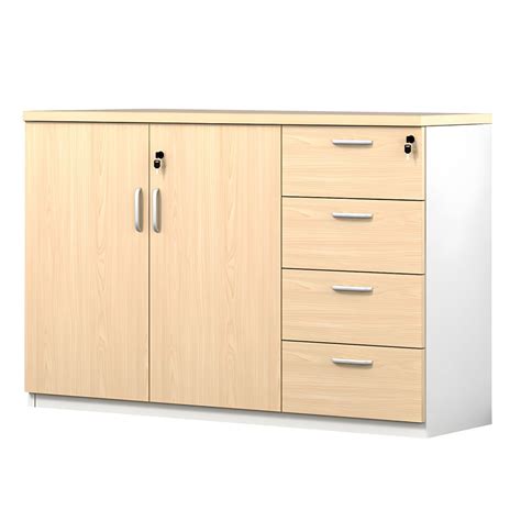 Lateral File Cabinet Wood Locking File Cabinet With Storage Shelves 4