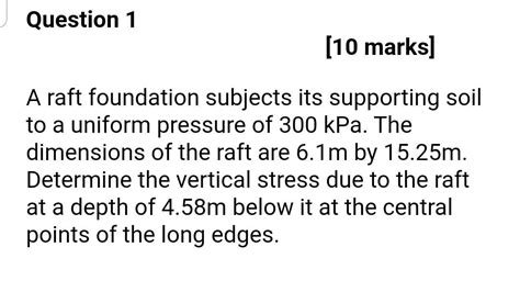 Solved Question Marks A Raft Foundation Subjects Its Chegg