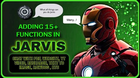 Adding 15 Functions To Jarvis Chat With Pdfs Youtube And More 🧠💻 Youtube