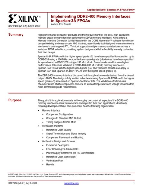 Xapp 458 Pdf Field Programmable Gate Array Electronics