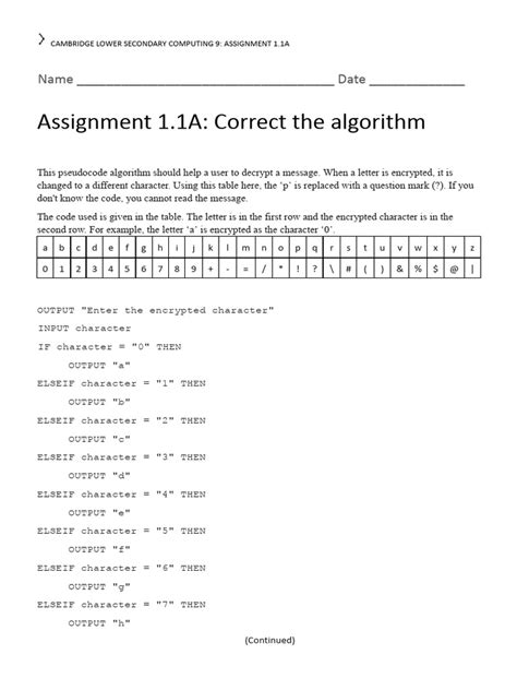 assignment 1 1a year pdf encryption computing